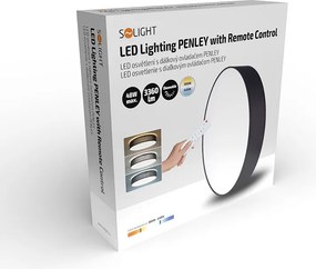 Solight LED osvětlení s dálkovým ovladačem Penley, 48W, 3360lm, 40cm, změna chromatičnosti, stmívatelné