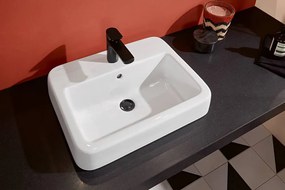 Villeroy & Boch ARCHITECTURA - Zapuštěné umyvadlo, 560x440x180 mm, s přepadem, bílá alpin CeramicPlus 419355R1