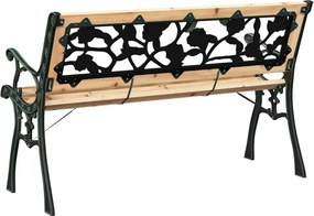 Zahradní lavice 2 -Seater 116 x 54 x 73 cm dřevo Hnědá 319570