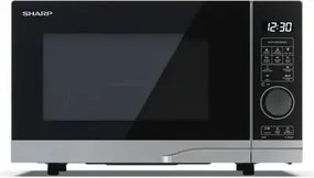 SHARP YC-PG204AE-S stříbrná / Mikrovlnná trouba / gril / 700W / 20L