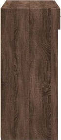 Příborník hnědý dub 80 x 42,5 x 93 cm kompozitní dřevo 3281482