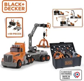 SMOBY Kamion s nářadím a vrtačkou Black+Decker / Jeřáb / 43 cm / od 3