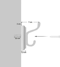 Nástěnný věšák LHR23WT