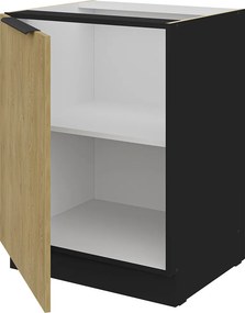 Kuchyňská linka CREMONA cc | 260 cm | UNI dvířka | černá/cremona