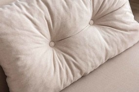 Designová rozkládací sedačka Hilarius III 133 cm krémová