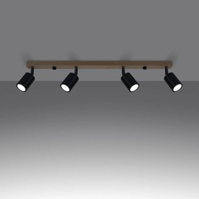Sollux Lighting Stropní svítidlo VERDO 4 černé