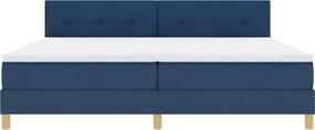Postel s boxspringem s polštářem Modrá 200 x 200 cm textil 3338950