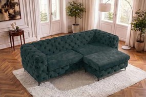 Designová sedačka Rococo 235 cm petrolejový samet