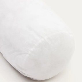 Bílá polyesterová výplň do polštáře Kave Home Fluff 18 x 60 cm