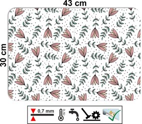 PokojovaDekorace.cz, Prostírání - 284 Kytky, Barevné květiny, 43x30cm