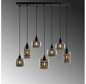 Designový lustr Walden 85 cm kouřový