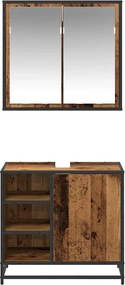 Sada koupelnového nábytku 2 ks Staré dřevo 65 x 33 x 60 cm 3402402
