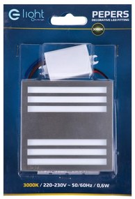 Schodišťové LED svítidlo Pepers, 1x LED 0,6w, 3000k, s