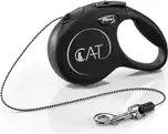 Flexi Cat XS lanko 3m černé / Vodítko