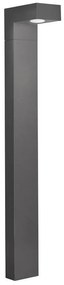 Nova Luce Venkovní sloupkové svítidlo APOLLO tmavě šedý hliník akrylový difuzor LED 5W 3000K, IP54