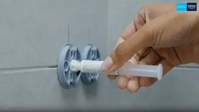 Grohe QuickFix Start Cube - Rohová polička chrom
