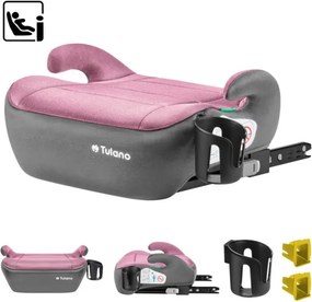 Dětský podsedák do auta Cabby 30 růžový / šedý