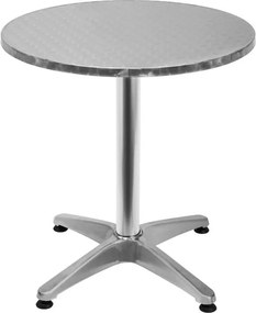 Sada 2 ks zahradních barových stolů CITY 60 cm stříbrná