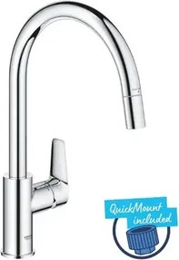 Grohe - Dřezová baterie s výsuvnou koncovkou, chrom