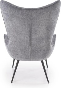 Designové křeslo ušák JUKON šedé