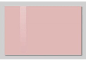 Růžová tělová firemní skleněná magnetická tabule Smatab® - 48 × 48 cm