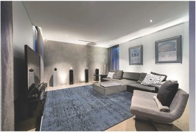 Diamond Carpets India, Ručně vázaný kusový koberec Diamond DC-JK 1 Jeans blue/black, 245x305, modrá, chodba / předsíň