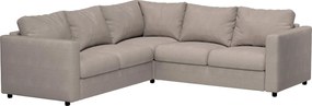 Potah na rohovou část Vimle barva béžová látka pletený vzor