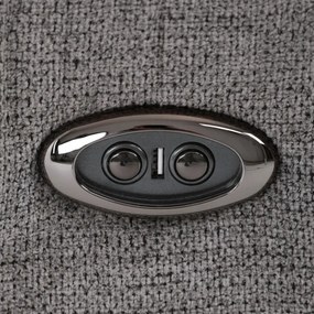 Polohovací křeslo šedé, elektrické TV-Q8575 GREY2