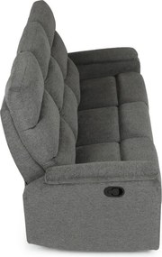 Sedací souprava, polohovací, šedá, látka, ASD-C5980 GREY2