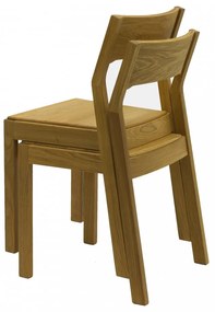 BRADOP Jídelní židle dubová ANIFE Z227 - stohovatelná