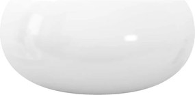Umyvadlo kulaté keramické bílé 40 x 15 cm 142340