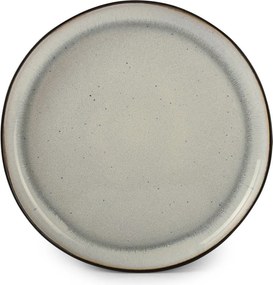 Černý/béžový talíř z kameniny ø 27 cm Lunar – Salt&Pepper