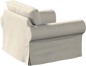 Potah na křeslo IKEA Ektorp barva béžová látka pletený vzor