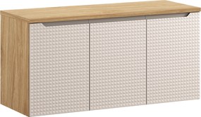 Comad Koupelnová skříňka pod deskové umyvadlo set Luxor Beige I. 120 béžová/dub olejovaný