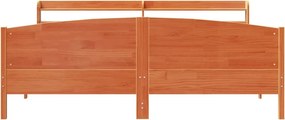 Postel bez matrace voskově hnědá 200 x 200 cm masivní borovice 3306956