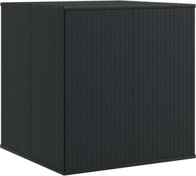 Zahradní úložný box PE ratan 100 x 97,5 x 104 cm černý 317226