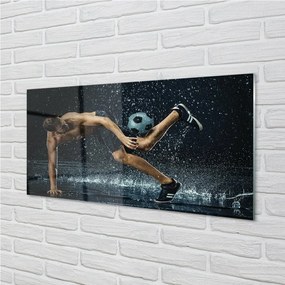 Obraz na skle Míč Rain Man 100x50 cm