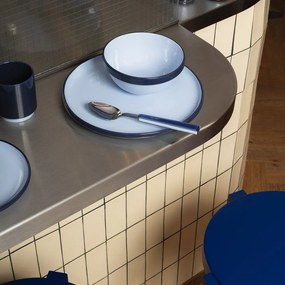 Modrá miska z kameniny 710 ml Duo – ONA
