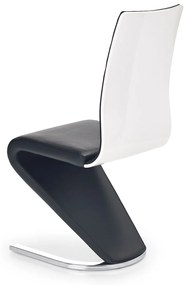 Židle K194 chrom, černá ekokůže