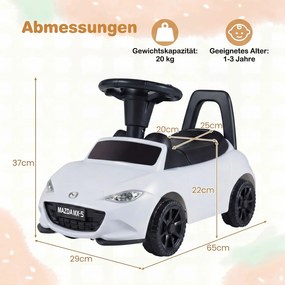 Costway Jízdní auto s ochranou proti světlu a převrácením a úložným prostorem