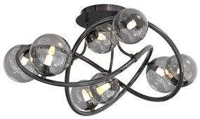 Wofi 9014-805 - LED Přisazený lustr NANCY 8xG9/3,5W/230V černá/chrom
