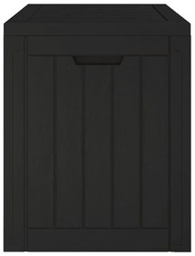 Petromila Zahradní úložný box černý 55,5 x 43 x 53 cm polypropylen