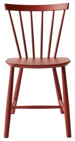 Židle z bukového masivu J46 červený lak