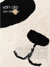 Černý/krémový pratelný/ručně tkaný bavlněný dětský koberec 103x120 cm Snuggle Patsy – Hanse Home