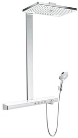 Hansgrohe Rainmaker Select - Showerpipe 460 3jet EcoSmart 9 l / min s termostatem, bílá / chrom 27029400