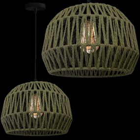 Toolight Boho, závěsné svítidlo 1xE27 APP1293-1CP, zelená, OSW-03805