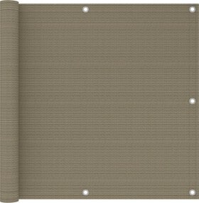 Balkonová zástěna taupe 90 x 300 cm HDPE 310960