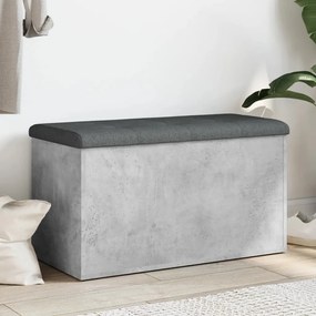 Úložná lavice betonově šedá 82 x 42 x 45 cm kompozitní dřevo - Default Title