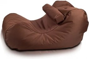 Ecopuf Sedací vak HOGAN - polyester NC15 - Tmavě hnědá