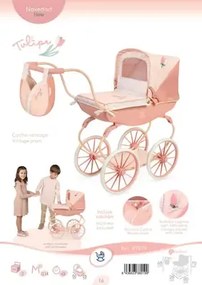 DeCuevas 87074 Kočárek pro panenky hluboký Tulipe 2025 - 68 cm